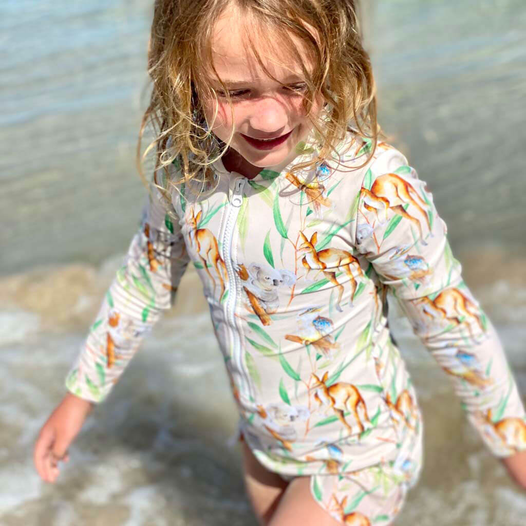Girls' Swimwear | Animal Prints | Cheeky Chickadee